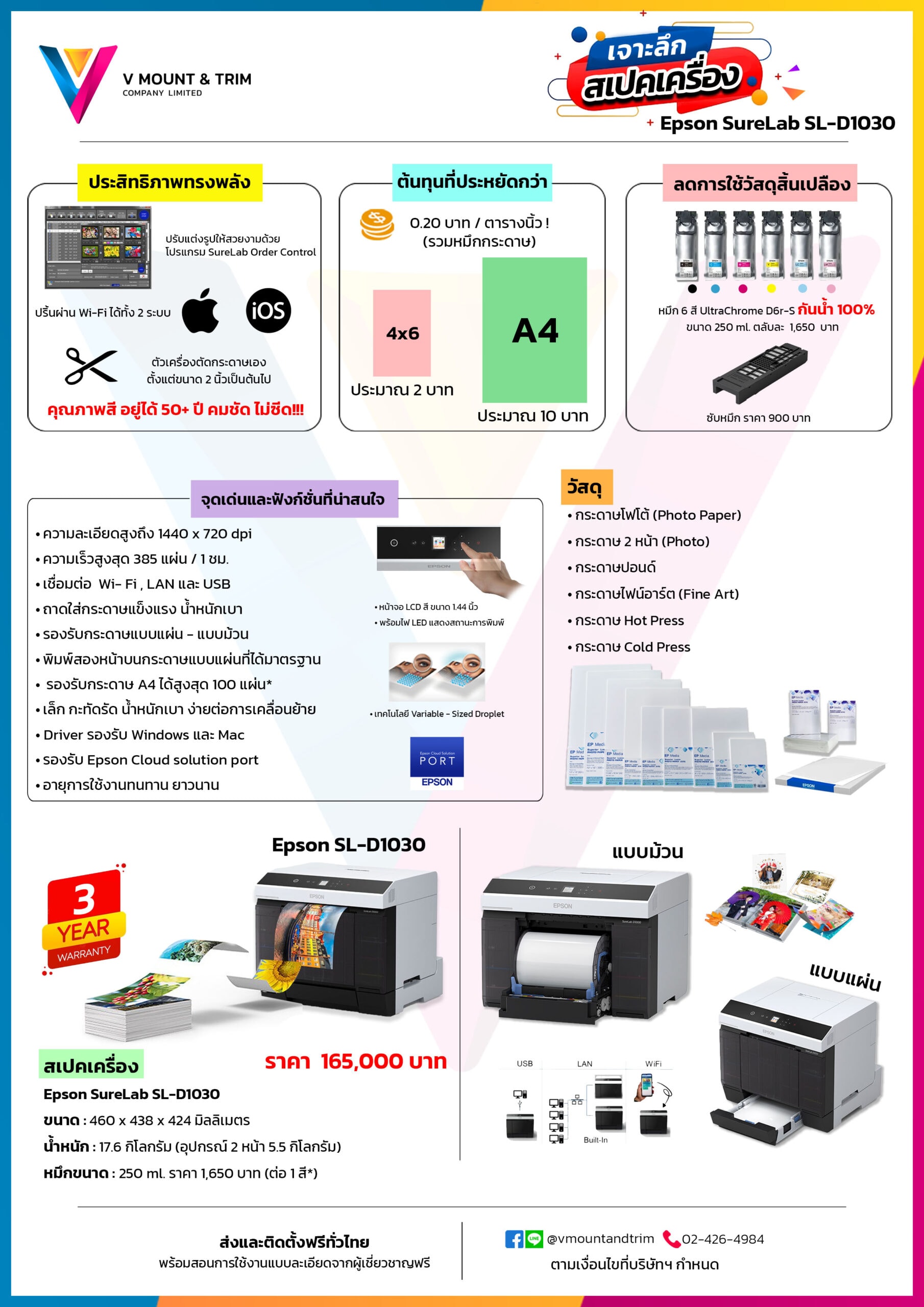 เจาะลึกสเปคขั้นเทพ! Epson SL-D1030 เครื่องปริ้นที่คุ้มค่าและเหมาะแก่การทำธุรกิจงานพิมพ์ ปี 2023 ...
